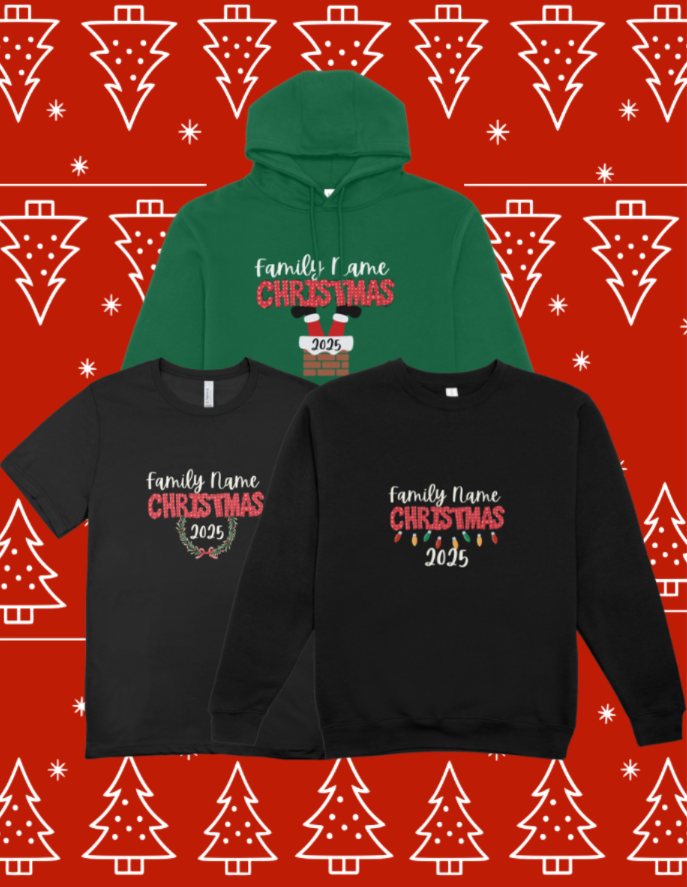 Custom Family Christmas Tee – happydaytee.com